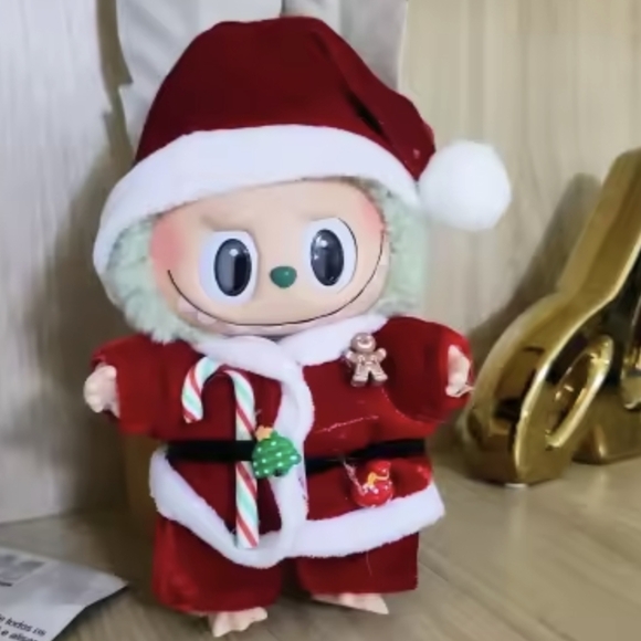 Labubu | Accessories | New Labubu Clothes Christmas Santa Outfit | Poshmark